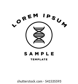 Dna Minimal Sign Vector Design Stock Vector (Royalty Free) 541535593 ...