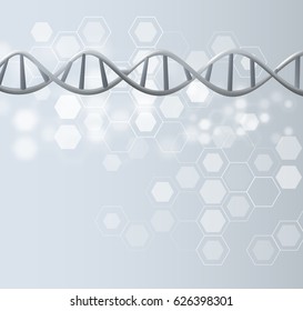 Dna Neutral Blue Technical Science Background Stock Vector (Royalty ...