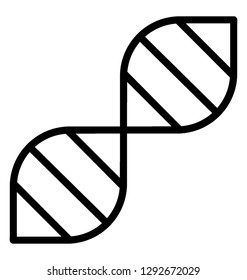 Dna Strand Design Icon Genetics Concept Stock Vector (Royalty Free ...