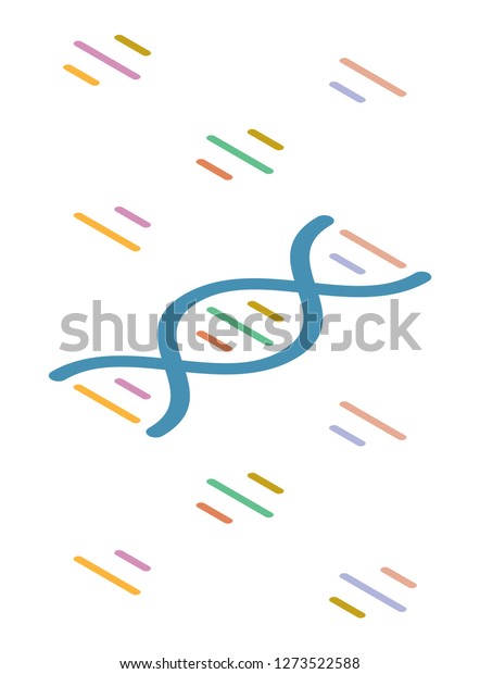 Dna Symbol Infographic Colored Vector Illustration Stock Vector ...
