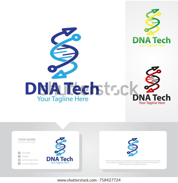 Dna Tech Logo Stock Vector (Royalty Free) 758427724 | Shutterstock