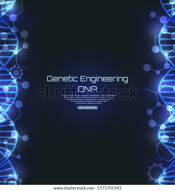 Dna Texture Science Template Genetic Engineering Stock Vector (Royalty ...