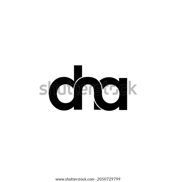 Dna Typography Letter Monogram Logo Design Stock Vector (Royalty Free ...