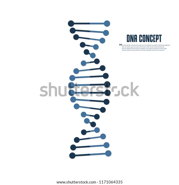Dna Vector Flat Icon Stock Vector (Royalty Free) 1171064335