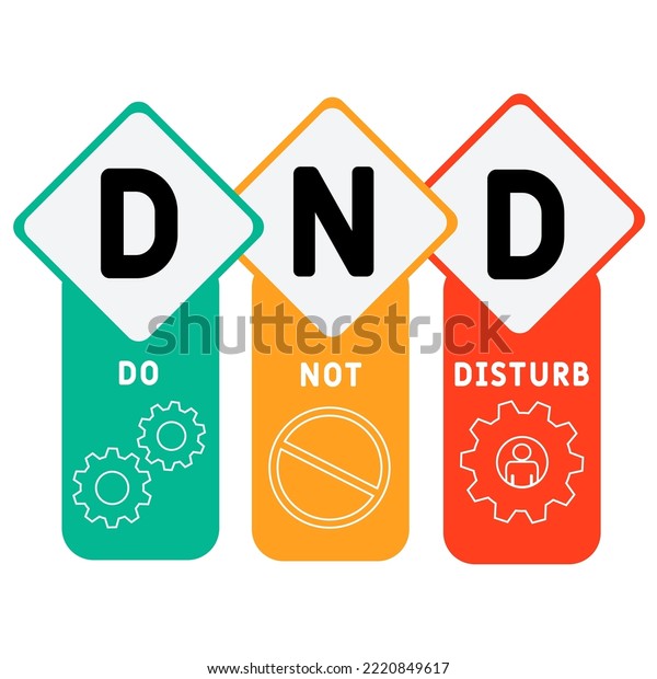 Dnd Do Not Disturb Acronym Business Stock Vector (Royalty Free ...