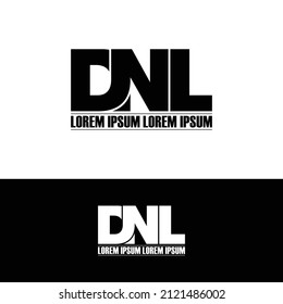Dnl Letter Monogram Logo Design Vector Stock Vector (Royalty Free ...
