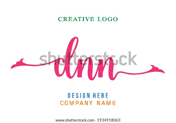 Dnn Lettering Logo Simple Easy Understand Stock Vector (Royalty Free ...
