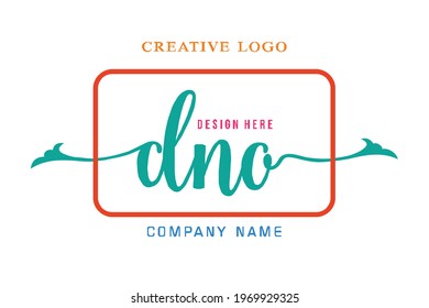 Dno Lettering Logo Simple Easy Understand Stock Vector (Royalty Free ...