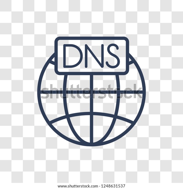 Dns Icon Trendy Linear Dns Logo Stock Vector (Royalty Free) 1248631537 ...