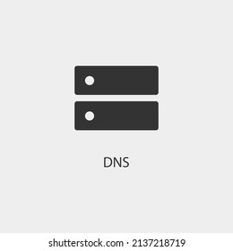 Dns Vector Icon Illustration Sign Stock Vector (Royalty Free ...