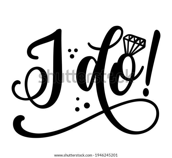Do Beautiful Hand Lettering Calligraphy Diamond Stock Vector (Royalty ...