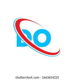 Do D O Letter Logo Design Stock Vector (Royalty Free) 1663654225