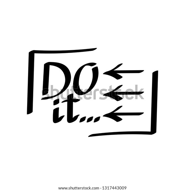 Do Handwritten Inscription Vector Stock Vector (Royalty Free ...