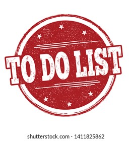 Do List Sign Stamp On White Stock Vector (Royalty Free) 1411825862 ...