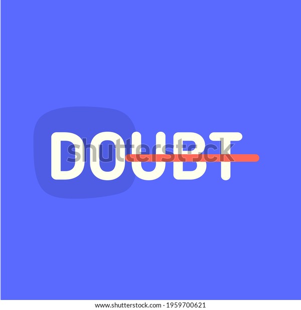 Do No Doubt Motivational Poster Business Stock Vector (Royalty Free ...