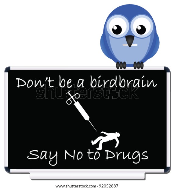 Do Not Be Birdbrain Say No Stock Vector (Royalty Free) 92052887 ...