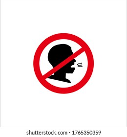 Do Not Be Noisy Icon Vector Stock Vector (Royalty Free) 1765350359