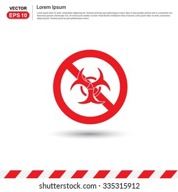 Do Not Biohazard Danger Sign Warning Stock Vector (Royalty Free) 335315912