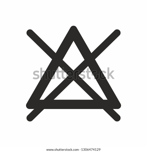 Do Not Bleach Icon Sign Vector Stock Vector (Royalty Free) 1306474129 ...