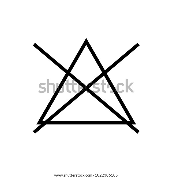 Do Not Bleach Sign Forbidden Bleaching Stock Vector (Royalty Free ...