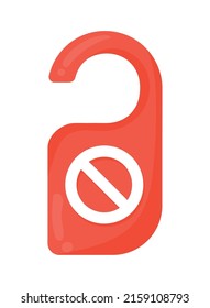 Do Not Bother Door Label Icon Stock Vector (Royalty Free) 2159108793 ...