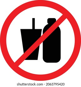 Do Not Bring Water Area Sign Stock Vector (Royalty Free) 2063795420 ...