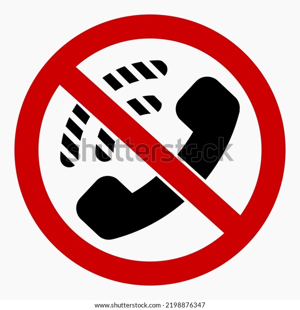 Do Not Call No Phone Dont Stock Vector (Royalty Free) 2198876347 ...