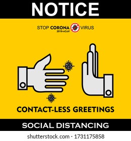 Do Not Contact Poster Banner Vector Stock Vector (Royalty Free ...