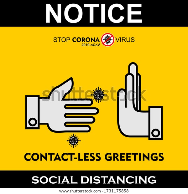 Do Not Contact Poster Banner Vector Stock Vector (Royalty Free ...