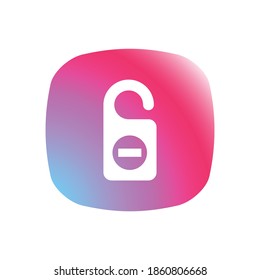 Do Not Disturb App Icon Button Stock Vector (Royalty Free) 1860806668 ...
