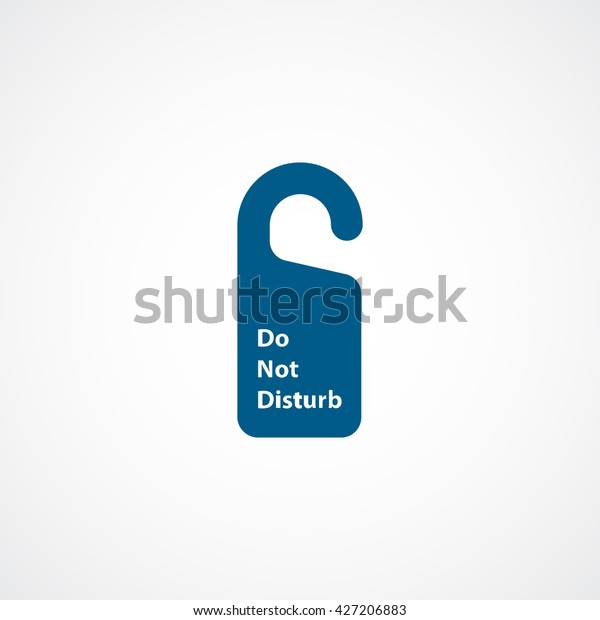Do Not Disturb Blue Icon On Stock Vector (Royalty Free) 427206883 ...