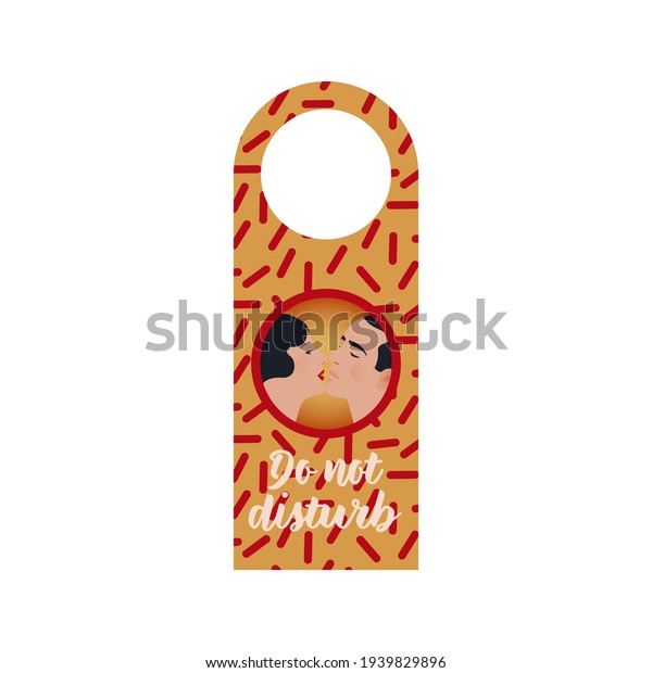 Do Not Disturb Hang Door Sign Stock Vector (Royalty Free) 1939829896 ...
