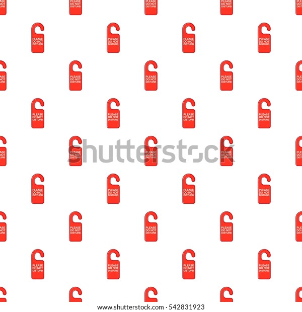 Do Not Disturb Red Sign Pattern Stock Vector (Royalty Free) 542831923 ...