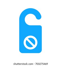 Do Not Disturb Sign Blue Vector Stock Vector (Royalty Free) 703275469 ...