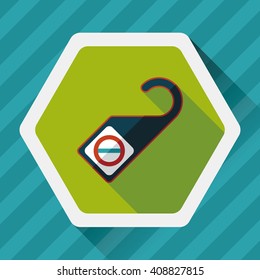 Do Not Disturb Sign Flat Icon Stock Vector (Royalty Free) 408827815