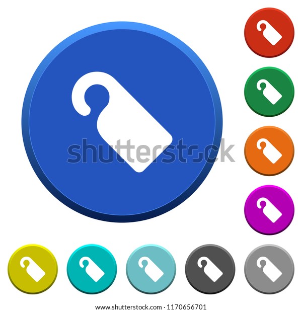 Do Not Disturb Sign Round Color Stock Vector (Royalty Free) 1170656701 ...