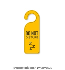 Do Not Disturb Sleeping Resting Sign: immagine vettoriale stock ...