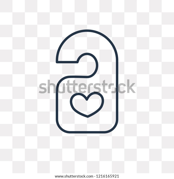 Do Not Disturb Vector Outline Icon Stock Vector (Royalty Free ...