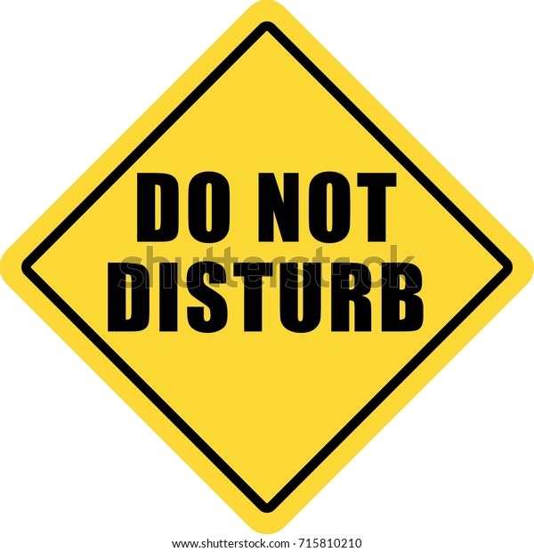 Do Not Disturb Warning Sign: vector de stock (libre de regalías ...