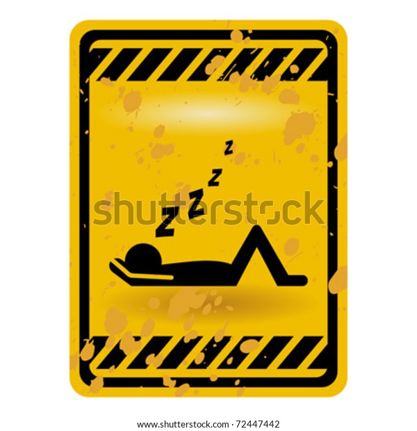 Do Not Disturb Warning Sign Isolated Stock Vector (Royalty Free) 72447442