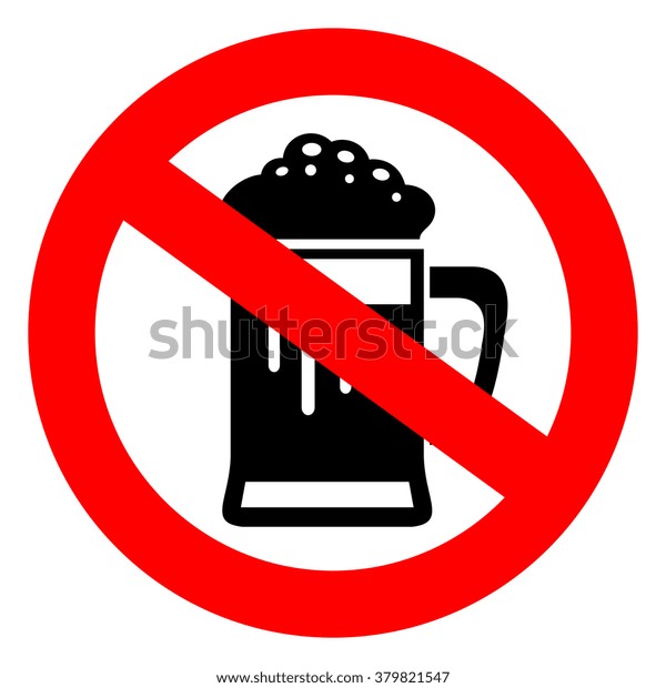 Do Not Drink Beer Sign Vector Stock Vector (Royalty Free) 379821547 ...
