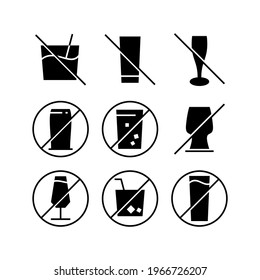 Do Not Drink Icon Logo Isolated Stock Vector (Royalty Free) 1966726207 ...