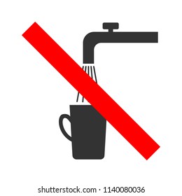 Do Not Drink Tap Water Sign Stock Vector (Royalty Free) 1140080036