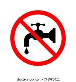 Do Not Drink Water Sign Symbol Stock Vector (Royalty Free) 778993411