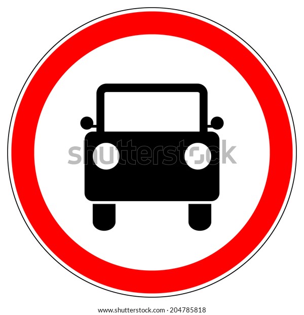 Do Not Drive Car Road Sign 库存矢量图（免版税）204785818 | Shutterstock