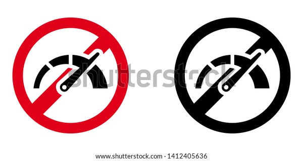 Do Not Drive Fast Sign Red Stock Vector (Royalty Free) 1412405636 ...