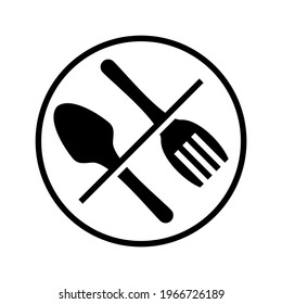 Do Not Eat Icon Logo Isolated Stock Vector (Royalty Free) 1966726189 ...
