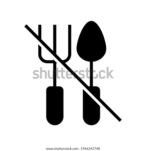 Do Not Eat Icon Logo Isolated Stock Vector (Royalty Free) 1966242748 ...