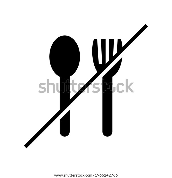 Do Not Eat Icon Logo Isolated Stock Vector (Royalty Free) 1966242766 ...