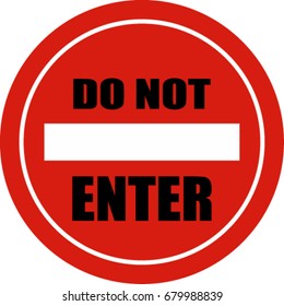 Do Not Enter Stock Vector (Royalty Free) 679988839 | Shutterstock